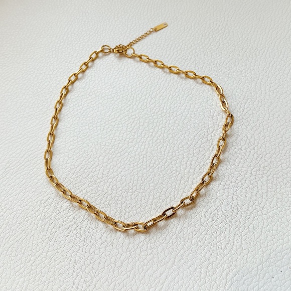 Jewelry | Gold Filled Rectangle Chain Layering Necklace | Poshmark